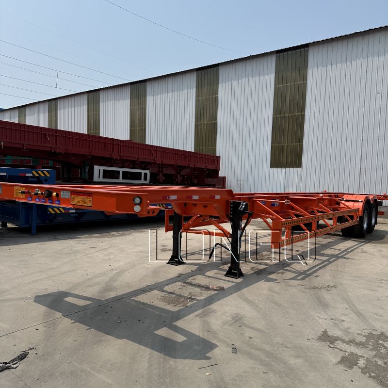 40ft Container Skeleton Trailer Factory_Manufacturer_Supplier - Shandong LONGQ trailer ...