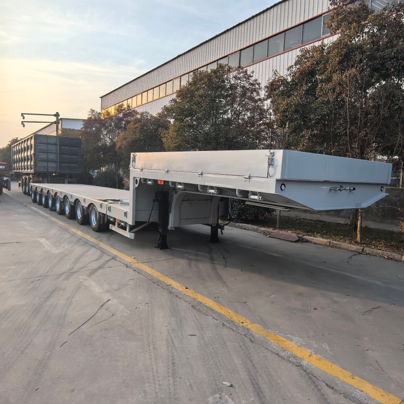 8 Axles Lowbed Factory_Manufacturer_Supplier - Shandong LONGQ trailer ...